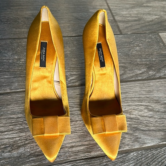 Zara | Shoes | Zara Basic Collection Satin Heels | Poshmark